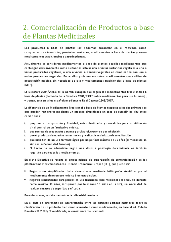 Apuntes de Las Plantas Medicinales y sus Principios Activos