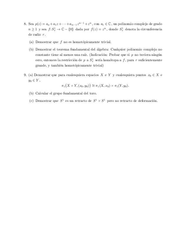 Apuntes de Topología Algebraica Básica