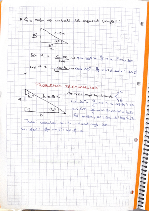 Trigonometria: concepto y apuntes relacionados | Wuolah